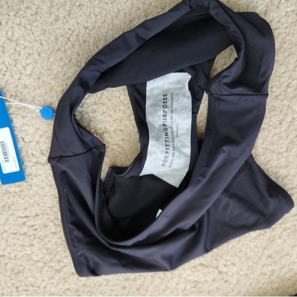 Birdsong | Swim | Birdsong Tie Front Bikini Swimsuit Set Onyx Black ...